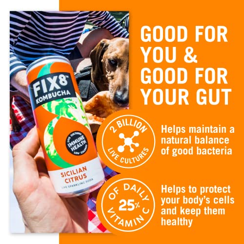 Fix8 Sicilian Citrus Kombucha, 250ml - Tastyfactory