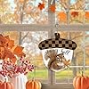 Amazon.com: Deroro Happy Fall Squirrel Acorn Shaped Front Door Sign ...