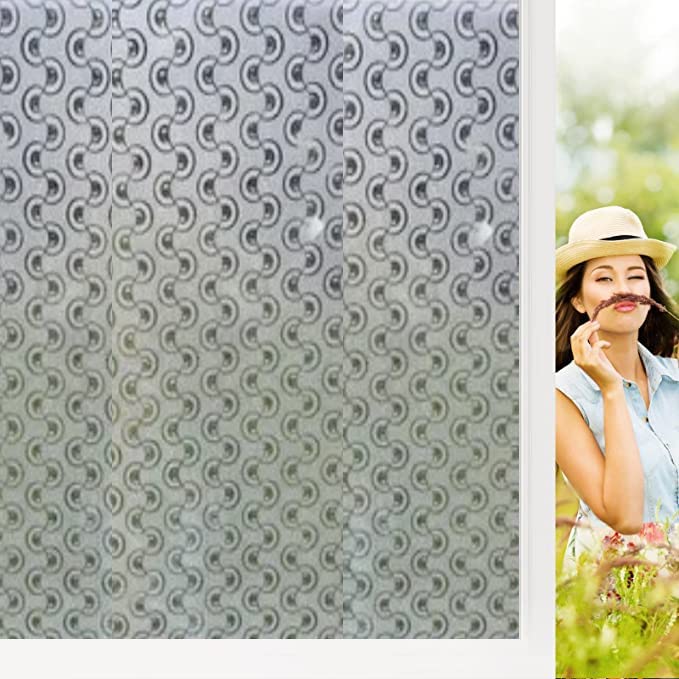 Buy SIA VENDORS Stained Glass Window Privacy Film: Rainbow Window Film ...