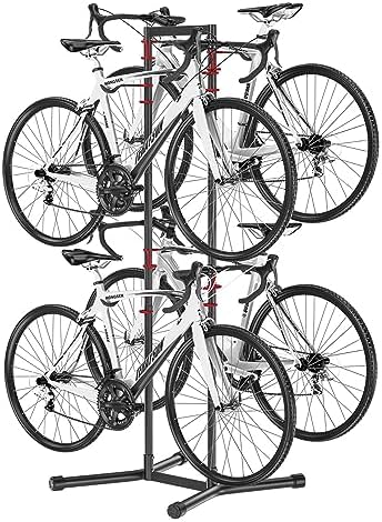 Amazon.com: Himiway 4 Bike Rack Garage Storage, Bicycle Garage Floor ...