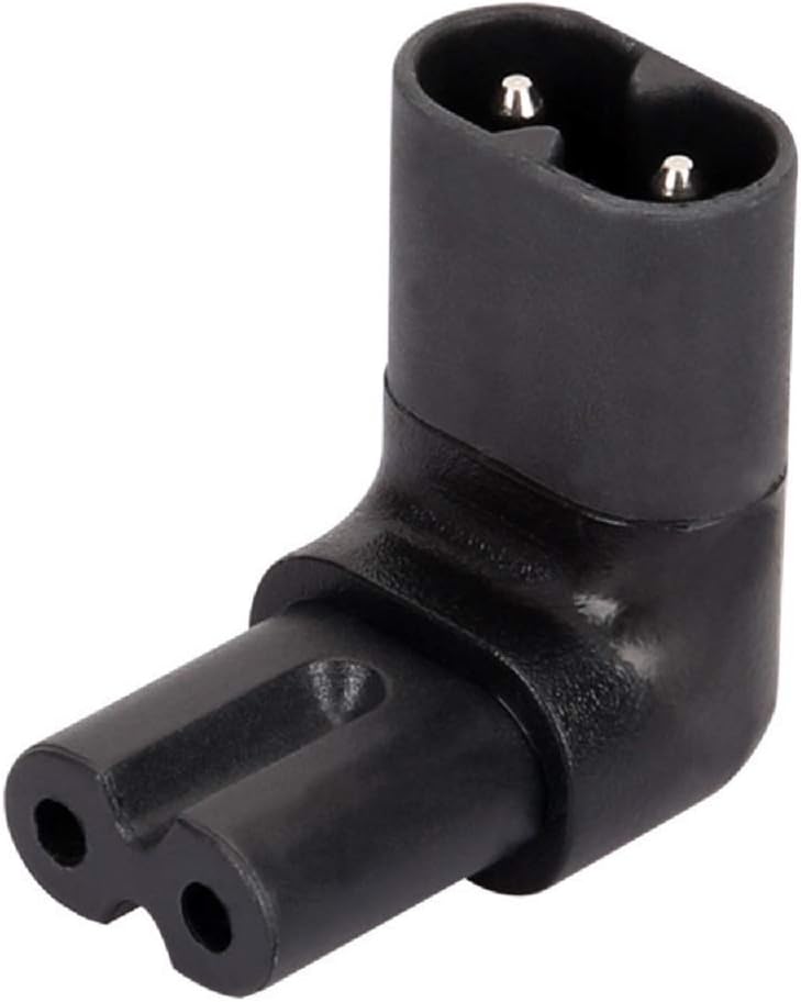 Amazon.com: Tekit C7 to C8 UP/Down 90 Degree Adapter, IEC 60320 C8 Plug ...