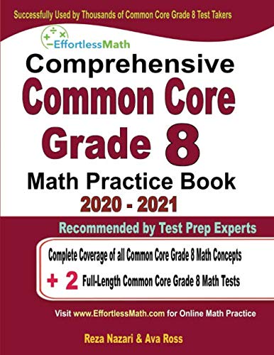 Comprehensive Common Core Grade 8 Math Practice Book 2020 - 2021 ...