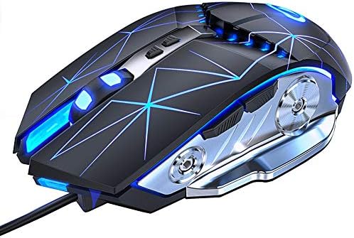 Hcman Gaming Mouse Wired Programmable 7 Buttons [Upgraded Version] Led ...