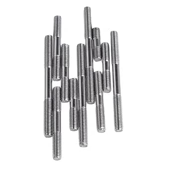 M6 Double-Ended Threaded Rod - 316 Stainless Steel, Headless Stud Bolt ...