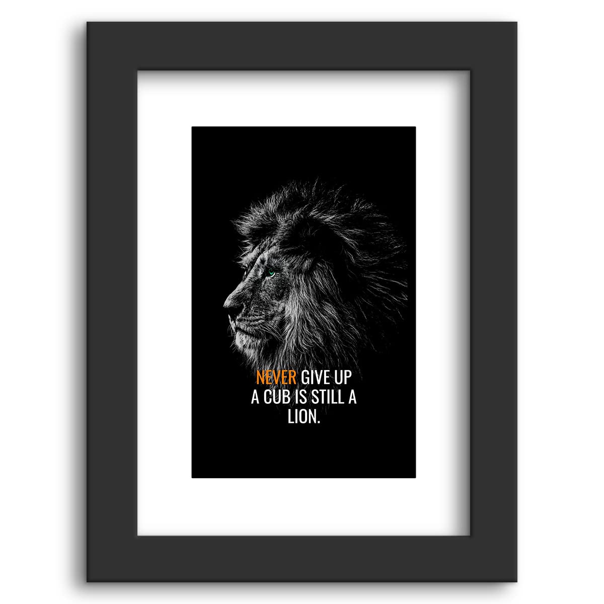 DmcreativityCraft Lion Poster Motivational Quotes Wall Frames ...