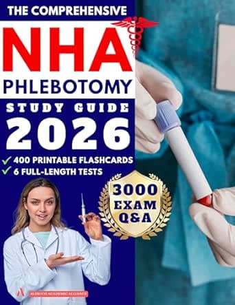 Amazon.com: The Comprehensive NHA PHLEBOTOMY Study Guide: Master CPT ...