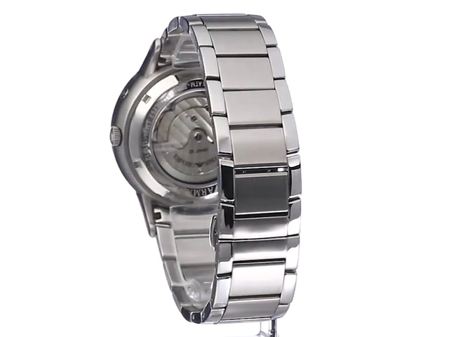 Watch Emporio Armani Meccanico Automatic Silver Dial Mens Watch AR4663 ...