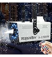 Amazon.com: TCFUNDY Snow Machine with 9 LED Lights, 600W Snow Making ...
