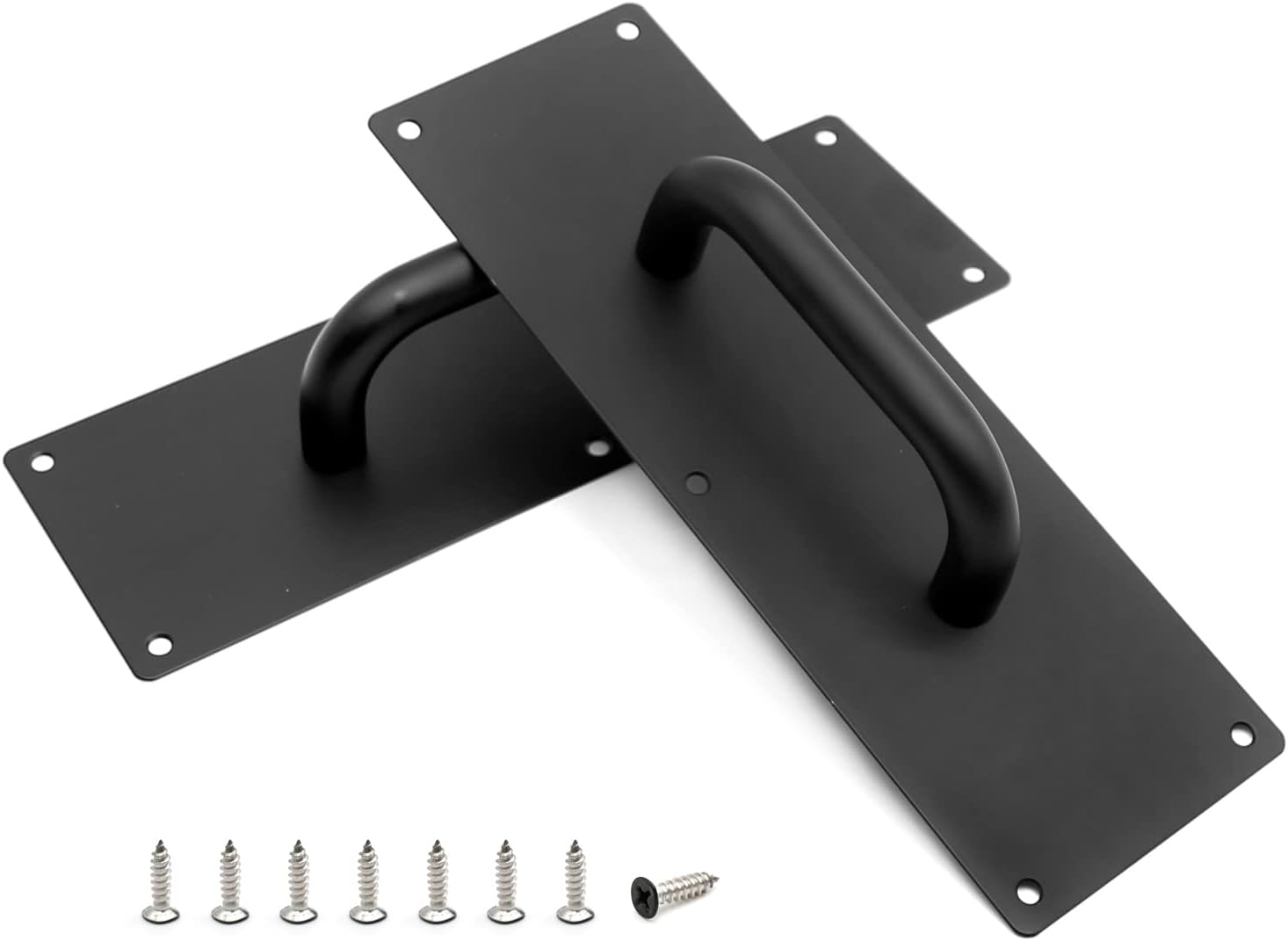 Aimyoo Stainess Steel Door Handle, Pull and Push Plate Commercial Door ...