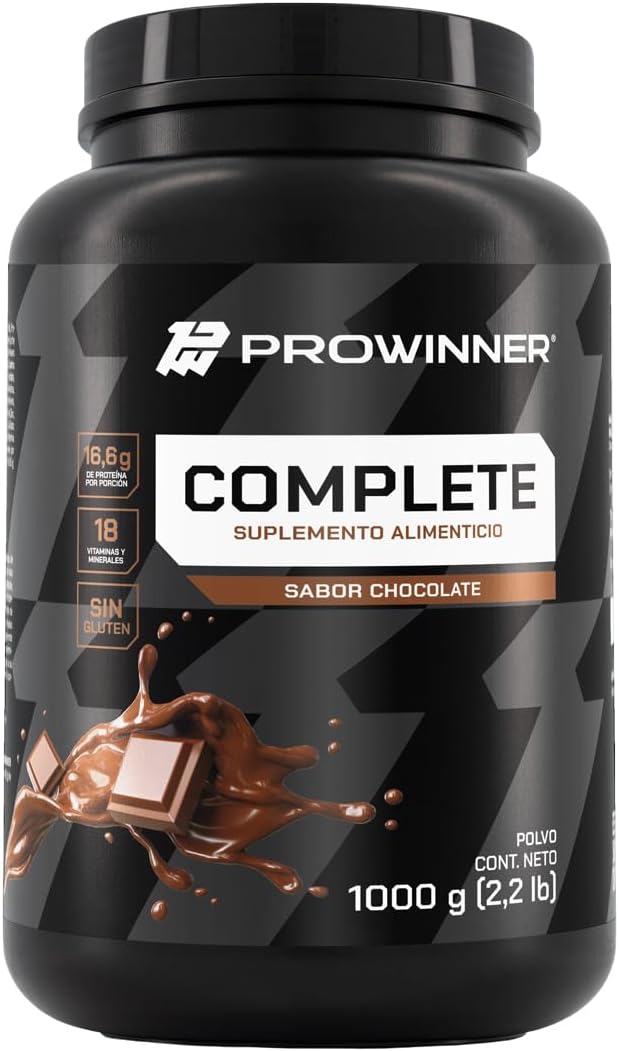 PROWINNER | Proteína Complete Sabor Chocolate, Suplemento Alimenticio, 16.64g de Proteína por ...