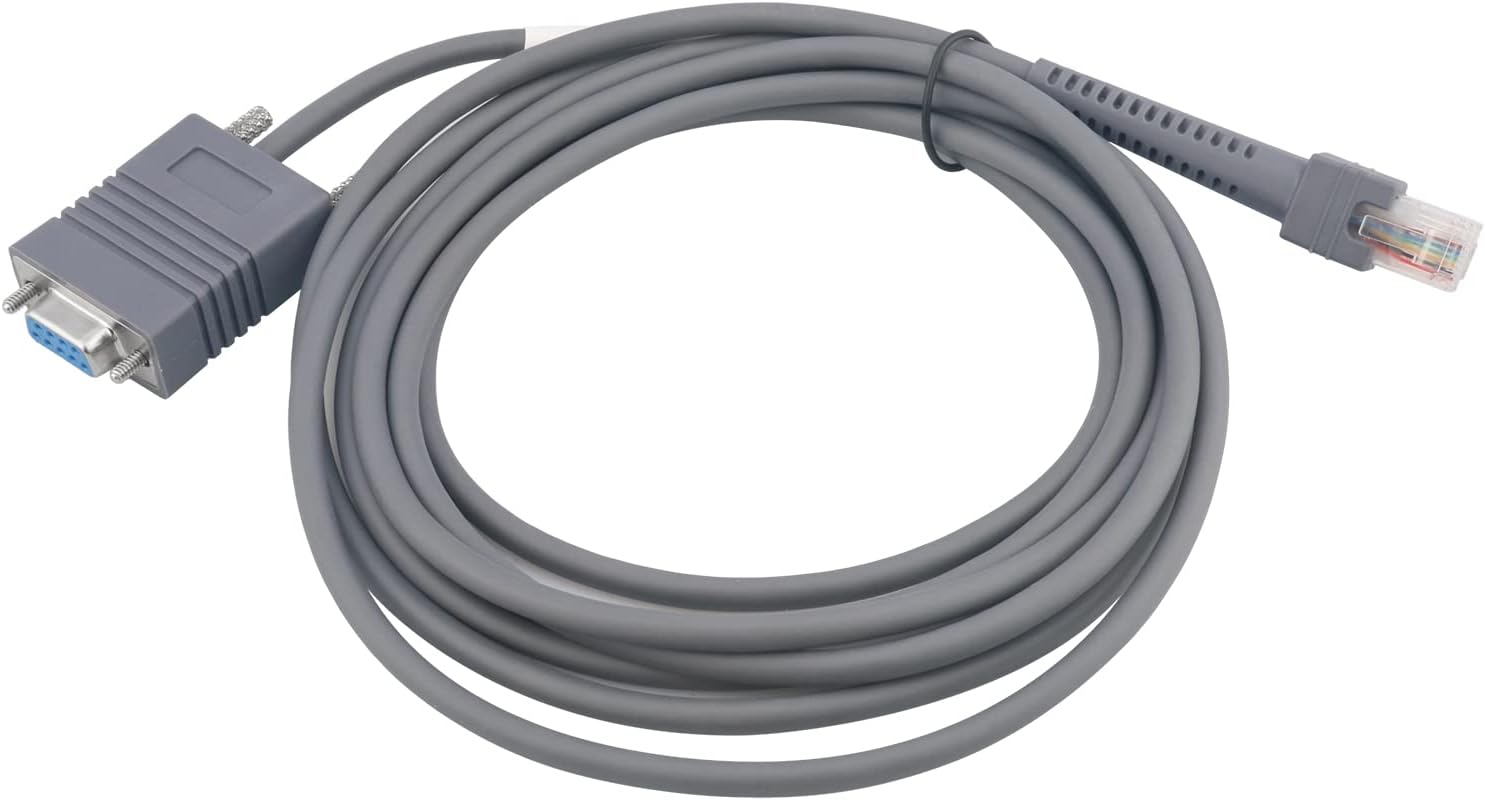 Barcode Scanner Cable RJ45 to RS232 Straight Cable for Symbol Zebra ...
