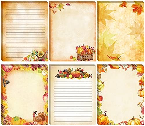 Amazon.com : 120 Sheets Fall Stationery Paper Autumn Leaves Letterhead ...