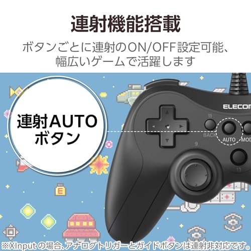 Snapklik.com : Elecom JC-GP20SBK Wired Gamepad, Xinput, PS System ...