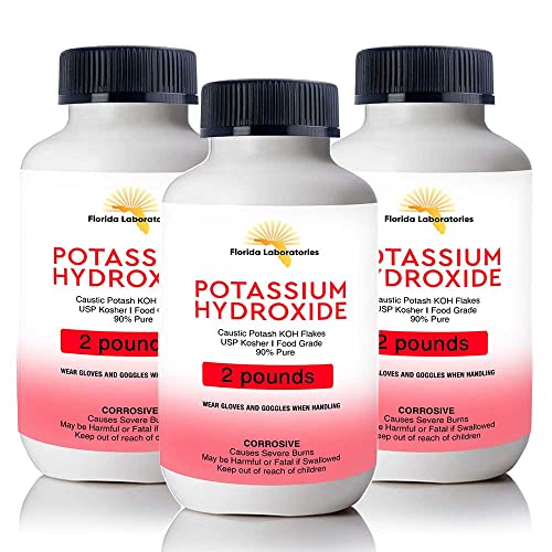 Amazon.com: Potassium Hydroxide 90% Pure Food Grade Caustic Potash ...