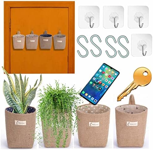 Amazon.com: sansheng 4 Pack Wall Hanging Storage Bags Hanging Storage ...