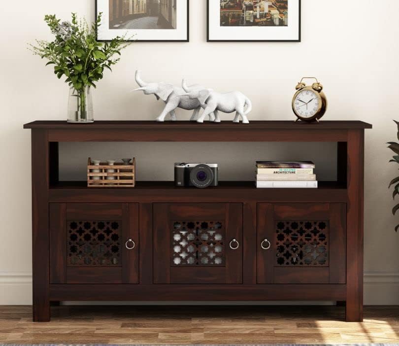 Kamal Brothers Sheesham Wood Sideboard & Cabinet 3 Door & One Shelf in ...