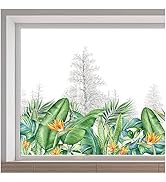 Amazon.com: GORGECRAFT 118x39cm Large Green Leaf Window Stickers ...