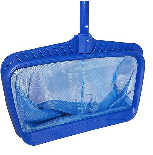 Swimming Pool Blue Plastic Deep Leaf Net Skimmer | Clean Swimming Pool ...