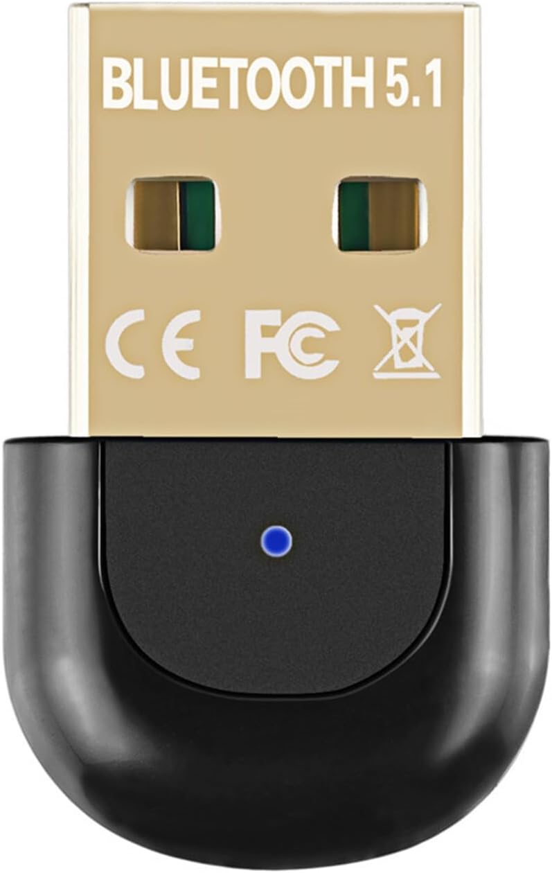 Amazon.com: USB Bluetooth 5.1 Adapter for PC, Mini Bluetooth Dongle ...