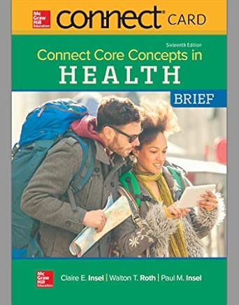 Connect Access Card for Core Concepts in Health Brief : Insel, Paul M ...