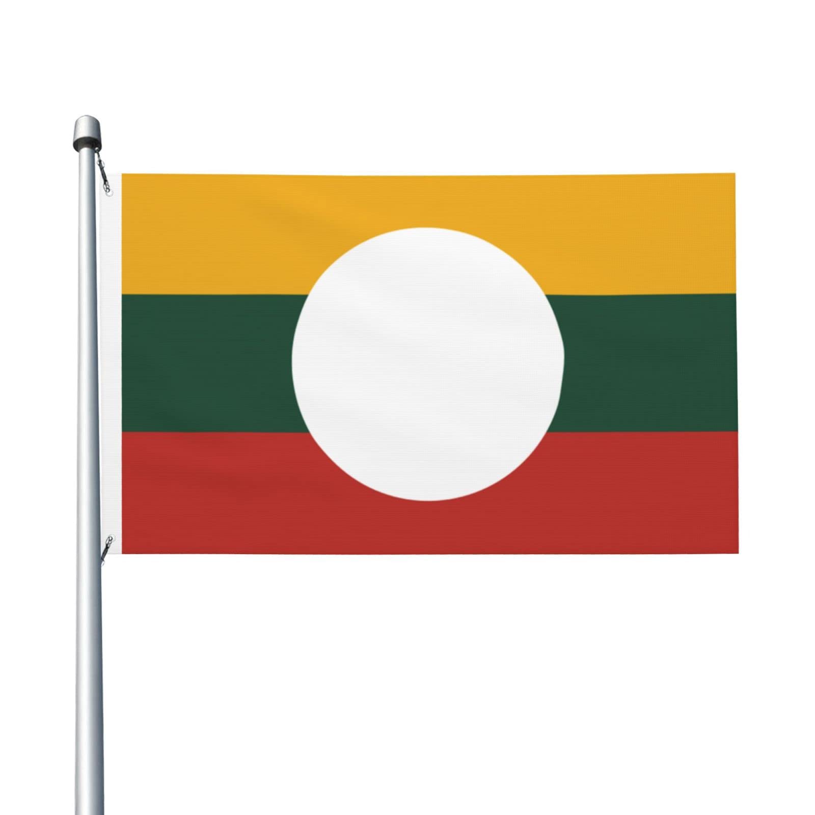 Shan Flag Logo Image Of Burma / Myanmar: The Flag Of Shan State