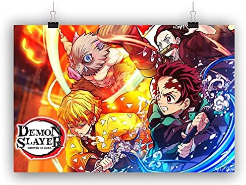 POSTER WALLAH Demon Slayer Anime Poster for Home Office and Student ...