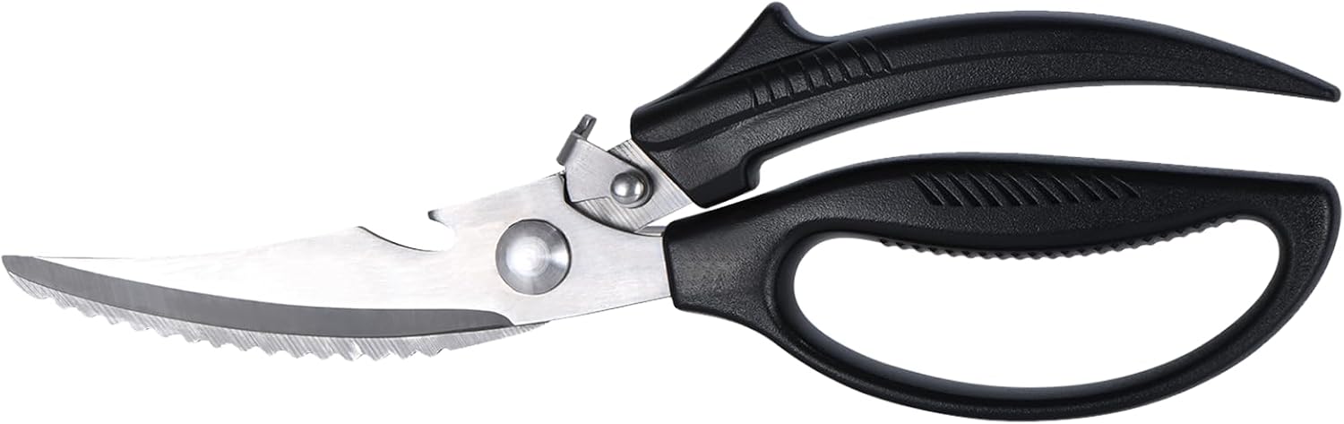 KYDIFS Left Handed Kitchen Scissors, Lefty Poultry Shears Kitchen Tools ...