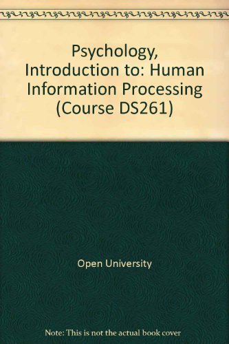 Human Information Processing (Unit 10-11) (Course DS261) : Amazon.in: Books