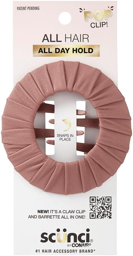 Amazon.com: Scunci by Conair Pop Clip Barrette- hair accessories for ...