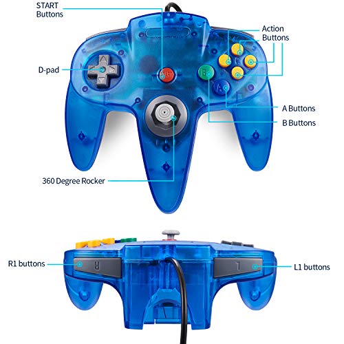 Snapklik.com : Miadore 2 Packs N64 Controllers, Classic N64 Bit 64 ...