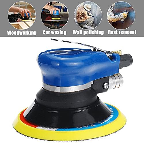 6 Inch Air Sander Random Orbital Wheel Sander with 7 Pieces Sandpaper ...