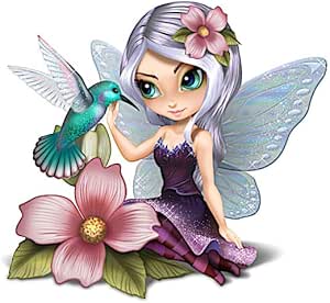 Amazon.com: The Hamilton Collection Jasmine Becket-Griffith Fairy And Hummingbird Figurine ...