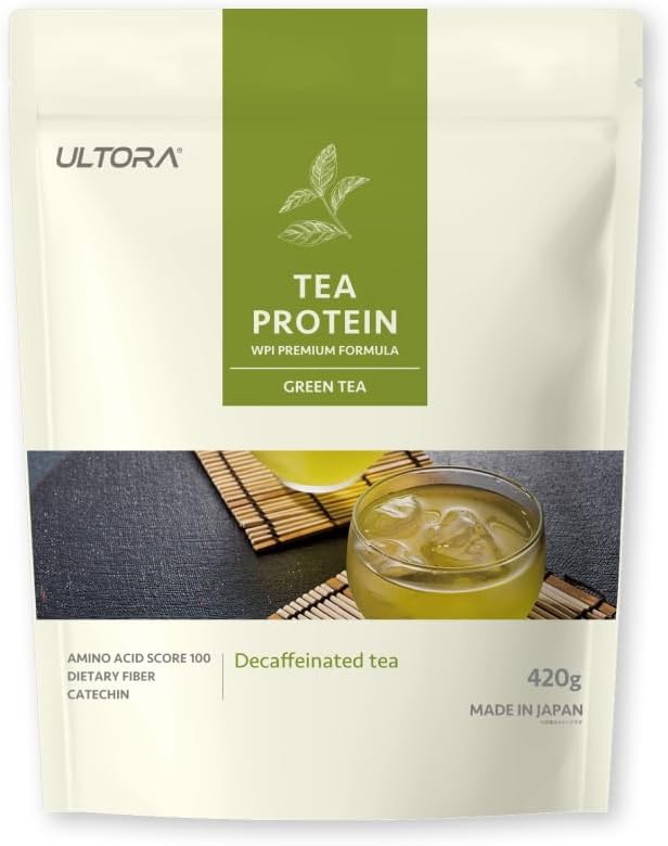 Amazon | ULTORA ウルトラ ティー ティープロテイン プロテイン 420g 人工甘味料不使用 国産 ホエイプロテイン ホエイ ぷろていん WPI (緑茶風味) | ULTORA ...
