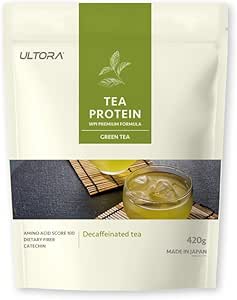 Amazon | ULTORA ウルトラ ティー ティープロテイン プロテイン 420g 人工甘味料不使用 国産 ホエイプロテイン ホエイ ぷろていん WPI (緑茶風味) | ULTORA ...