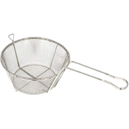 Amazon.com: Winco B001VZCO3Y 10-1/2" Round Wire Fry Basket, 6 Mesh, Medium, Nickel: Deep Fryers ...