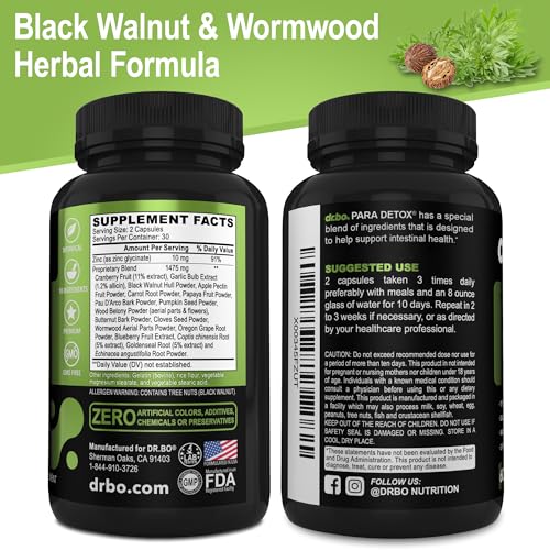DR. BO - Para Cleanse - Suplemento Intestinal para Adultos - Apoio à ...
