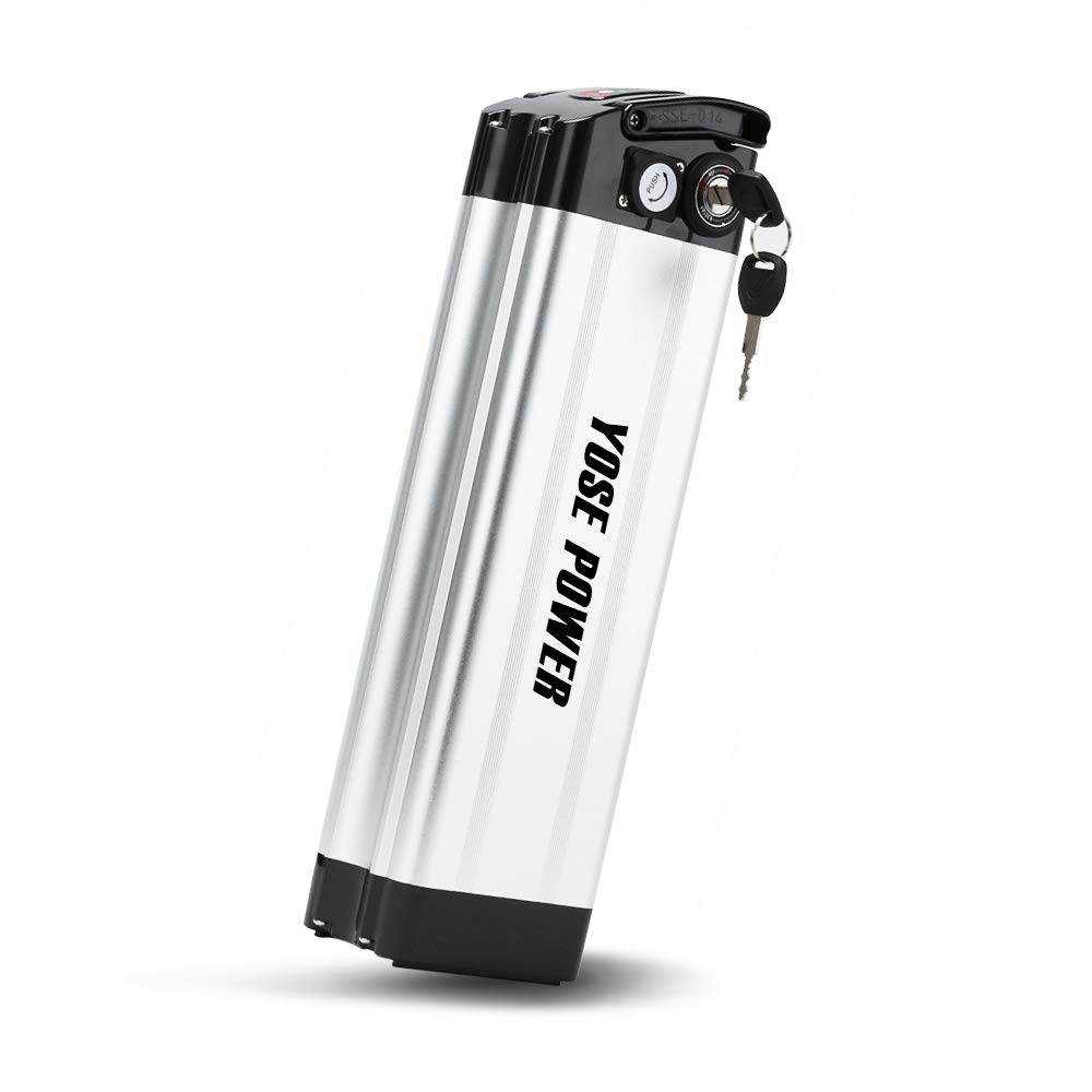 YOSE POWER 36V15.6Ah E-bike Lithium Battery XH370-10J Silver Fish with ...