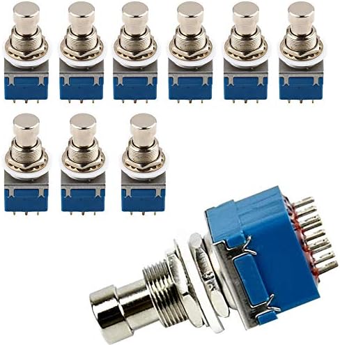 DaierTek 14pcs Guitar Effect Pedal 3PDT Footswitch 9 Pin Latching Stomp ...