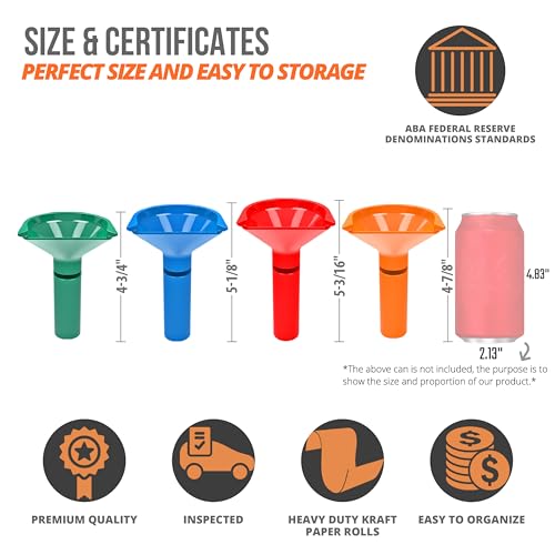 Snapklik.com : Coin Sorter Tubes And 28 Preformed Tubular Wrappers Set ...