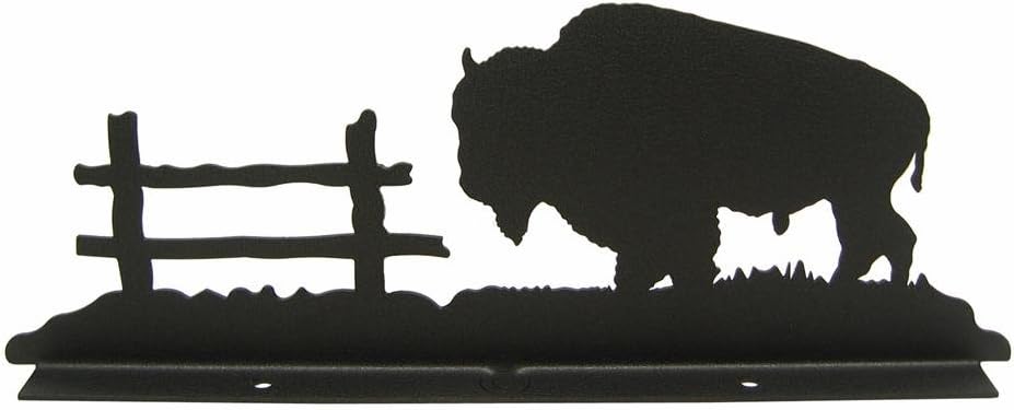 Amazon.com: Innovative Fabricators, Inc. Bison Buffalo & Fence Mailbox ...