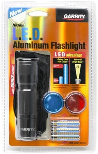 Garrity Nichia LED Aluminum Flashlight (Black) : Amazon.co.uk: DIY & Tools