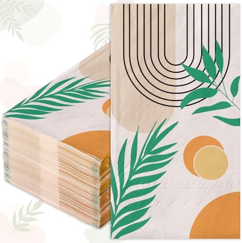 Amazon.com: AnyDesign 80 Sheets Boho Guest Napkins Abstract Modern ...