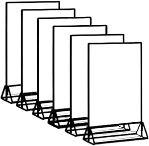 Amazon.com: Generic Acrylic Sign Holder, 8.5x11, Double-Sided ...