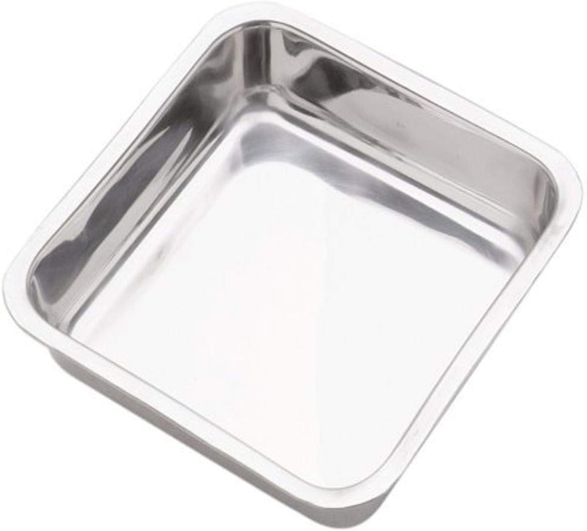 Amazon.com: P&P CHEF 6 Inch Square Baking Cake Pans, 3-Pieces Stainless ...