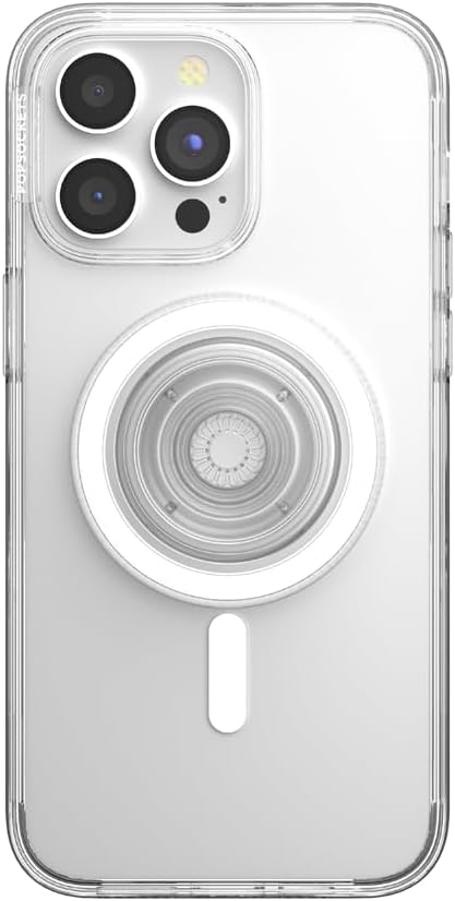 Amazon.com: PopSockets Phone Grip Case for iPhone 15 Pro Max - Clear ...