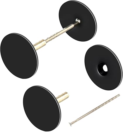 2 Set Door Hole Cover Plate, Door Knob Handle Hole Filler Plate,Metal ...