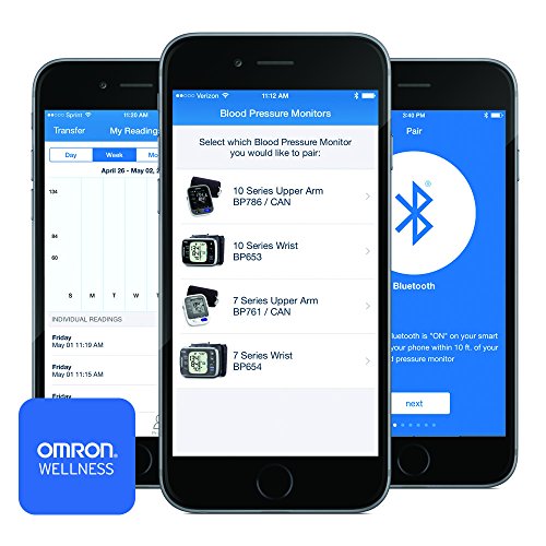 Omron 7 Series Wireless Wrist Blood Pressure Monitor 100 Reading Omron 7 Series Wireless Wrist Blood Pressure Monitor 100 Reading