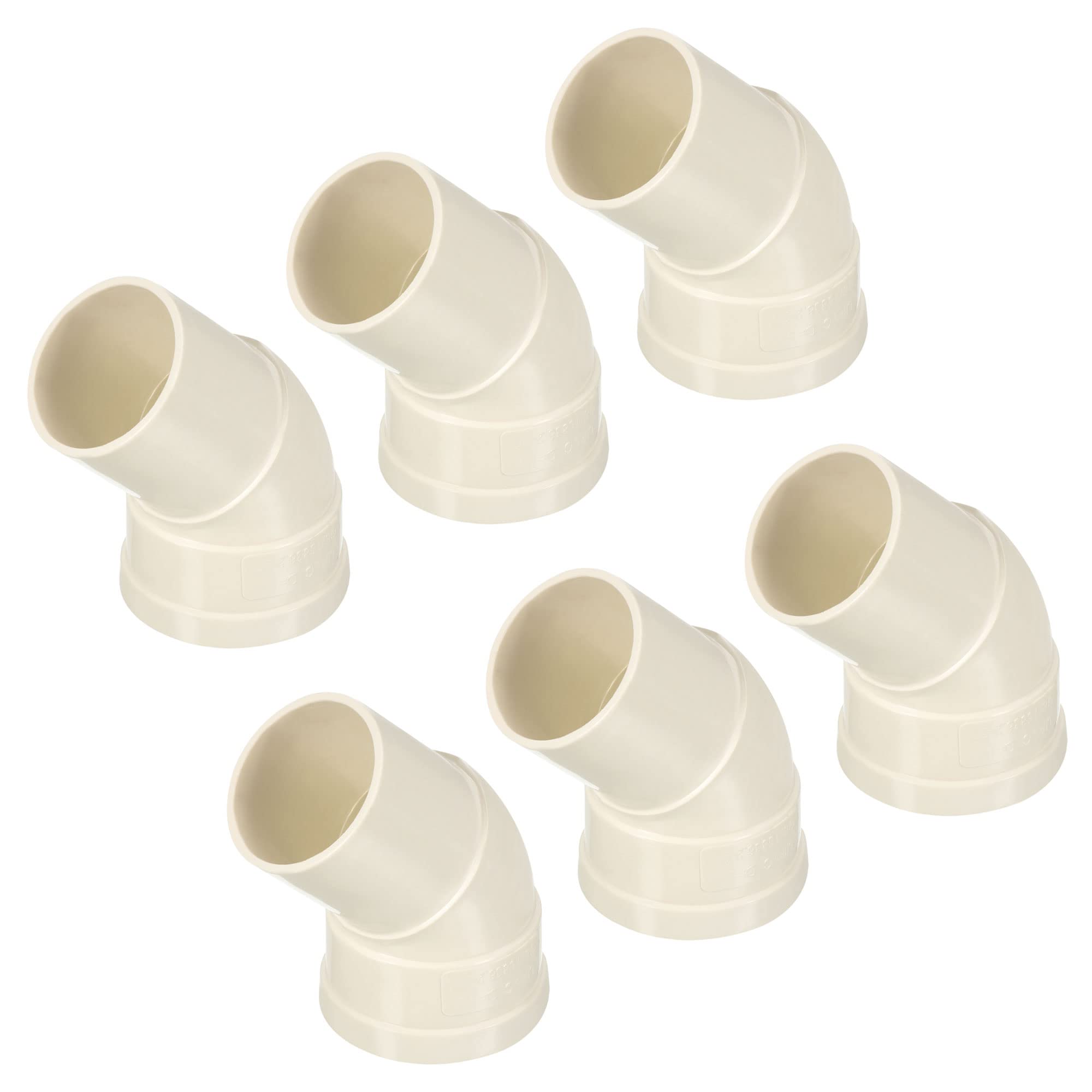 Buy sourcing PVC Water Pipe 45 Degree Elbow Fitting 50mm ID to 45mm OD ...