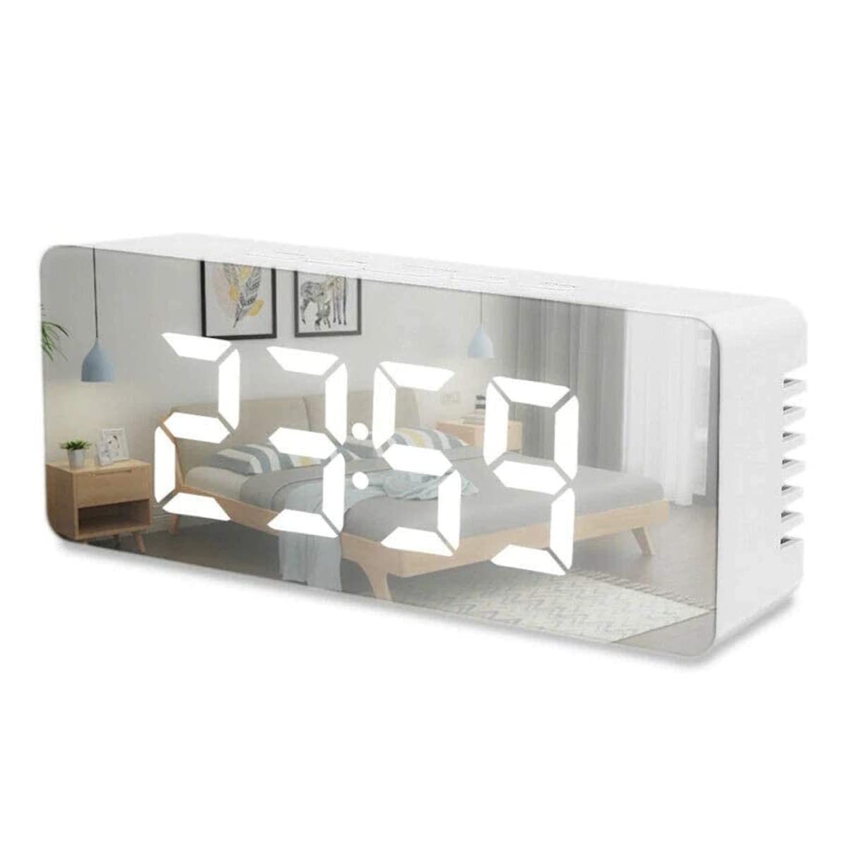 Buy Avenn Stylish Digital LED Mirror Alarm Clock for Heavy Sleepers ...