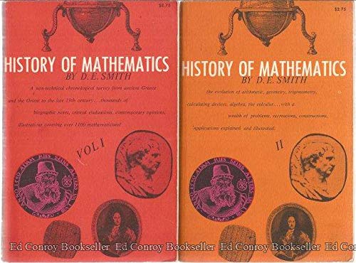 HISTORY OF MATHEMATICS, Volumes I & II: Smith, David Eugene: Amazon.com ...